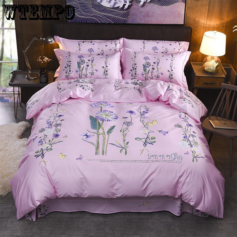 Buy Creative Lavender Pattern Bedding Sets High Quality Pillowcase ...