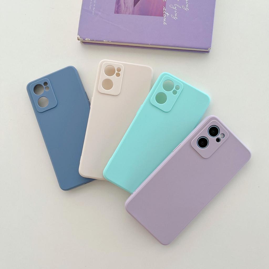 Buy For Realme 9i 8i 9 Pro Plus 8 Solid Color Soft Silicone Phone Case ...