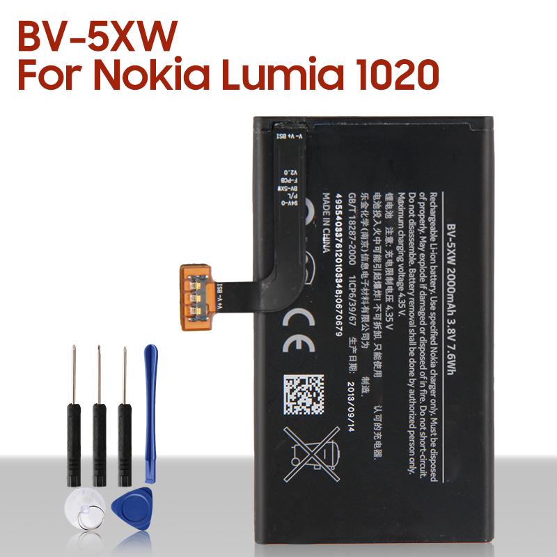 Buy Replacement Battery For NOKIA Lumia 1020 EOS BV-5XW BV 5XW Genuine ...