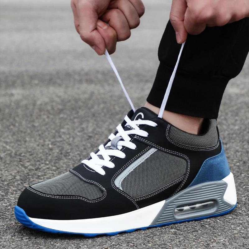 Buy Air Cushion Work Sneaker Steel Toe Safety Shoes Men Anti-Stab Anti ...