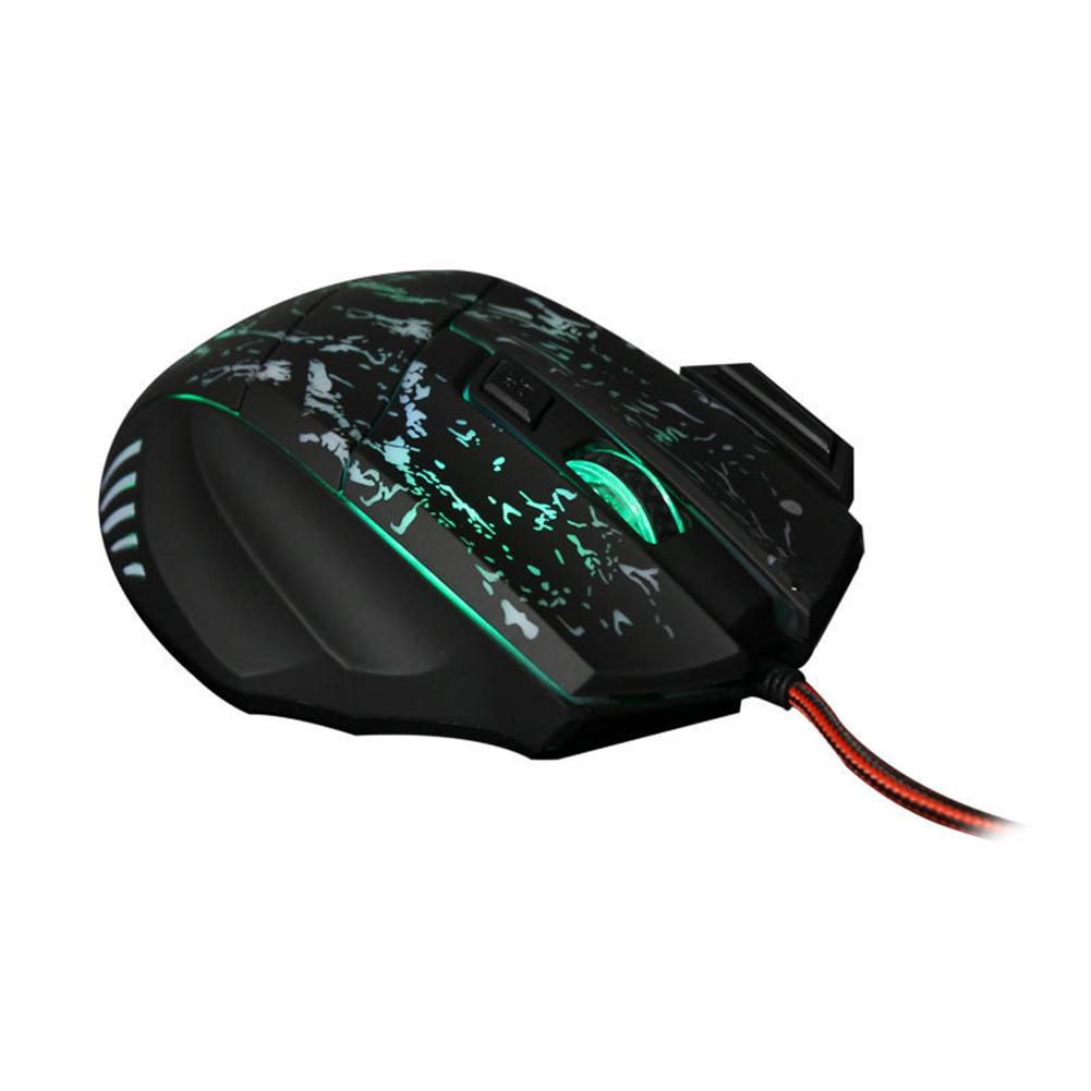 Buy 3200DPI 7 Buttons 7 Colors LED Optical USB Wired Mouse Gamer Mice ...