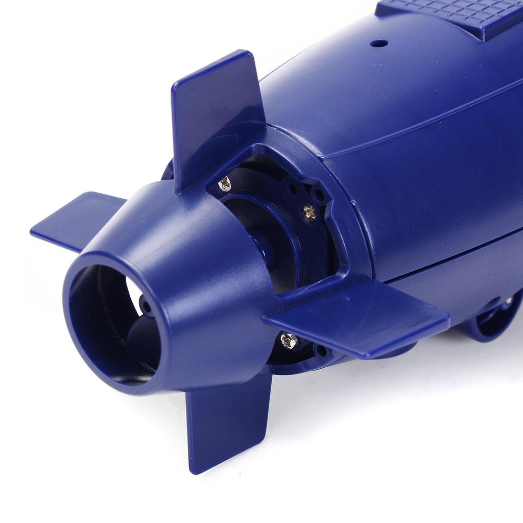 Buy Mini DIY 6 Channels RC Blue Submarine Remote Control Ship Model ...