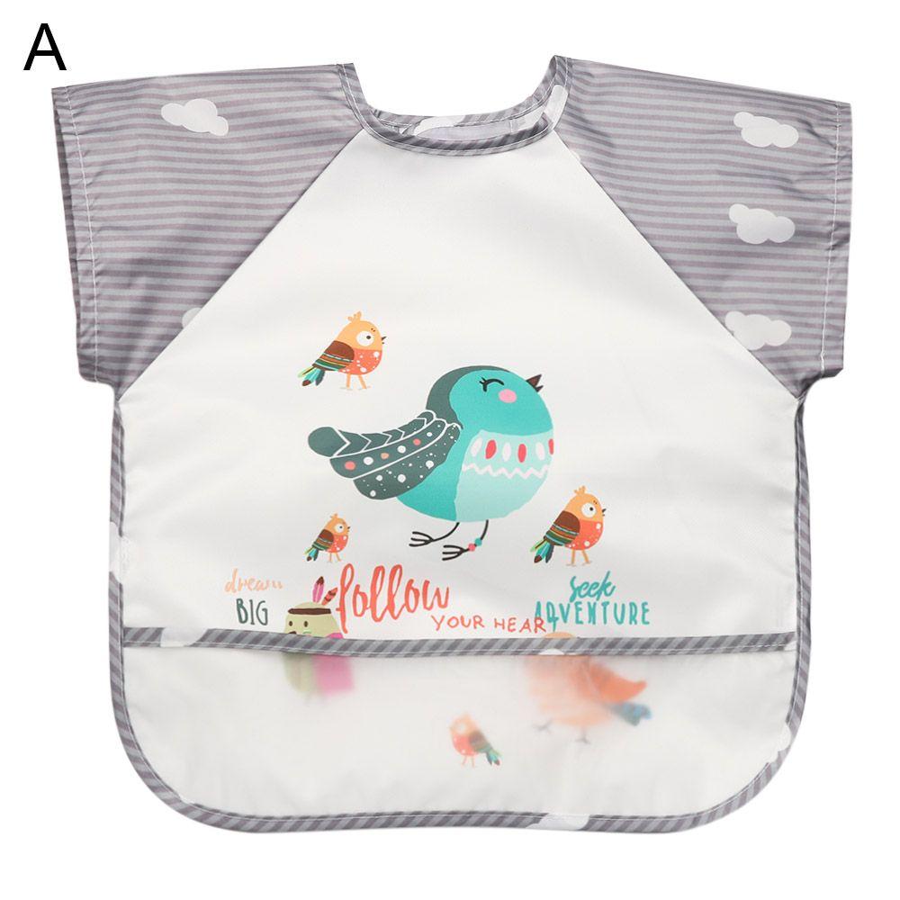 Buy Cartoon Art Apron Waterproof Smocks Long Sleeve Animal Smock Burp ...