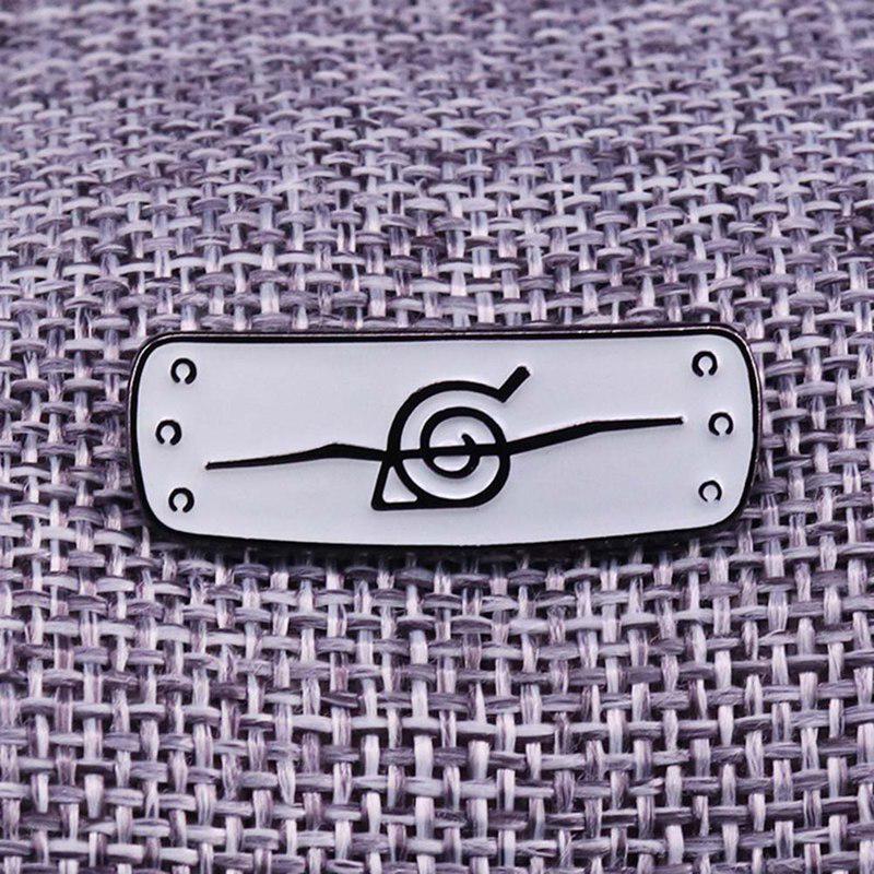 Buy Naruto Rogue Leaf Village Uchiha Itachi Headband Brooch And Enamel ...