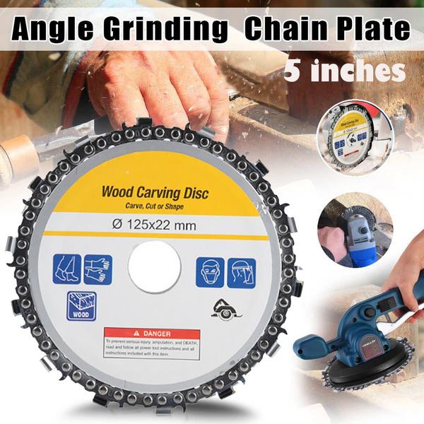 Buy 5 Inch Chain Grinder Chain Saws Disc Woodworking Chain Plate Tool 5 ...