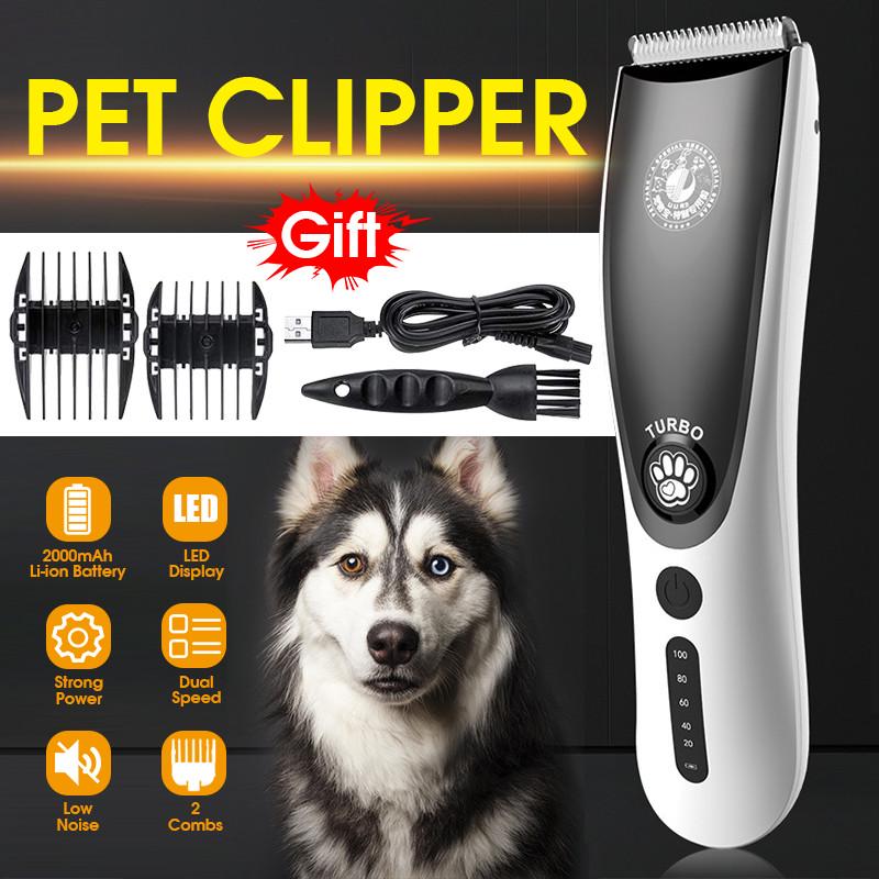 Buy [Built-In 2000Mah, USB Charging] Pet Hair Trimmer Animal Grooming ...