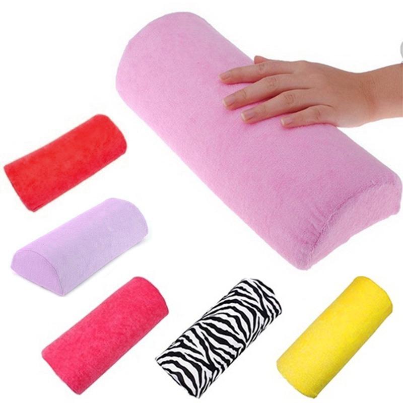 1PC DIY Manicure tool Sponge Flannel Nail pad Hands cushion cosmetics ...