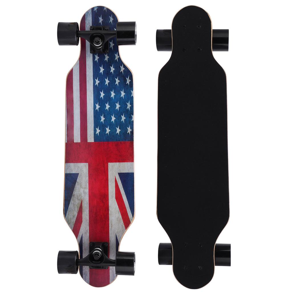 Buy PUENTE Professional Four‑Wheel Adult Longboard American Flag ...