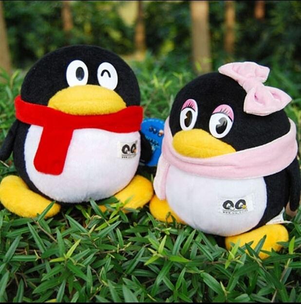 20cm Tencent QQ Couples Plush Toys Cute Staffed Penguin Doll Kids Toy Birthday Gift Wedding ...