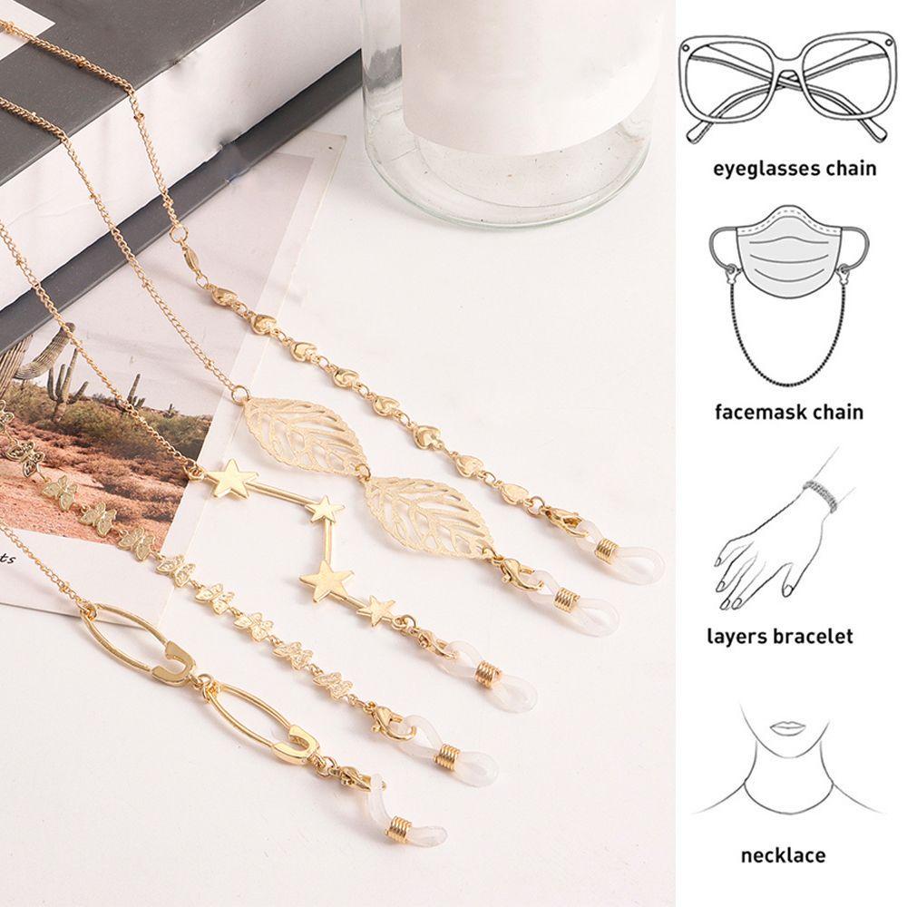 Cheap Fashion Mask Chain Anti-lost Metal Glasses Chains Eyeglasses ...