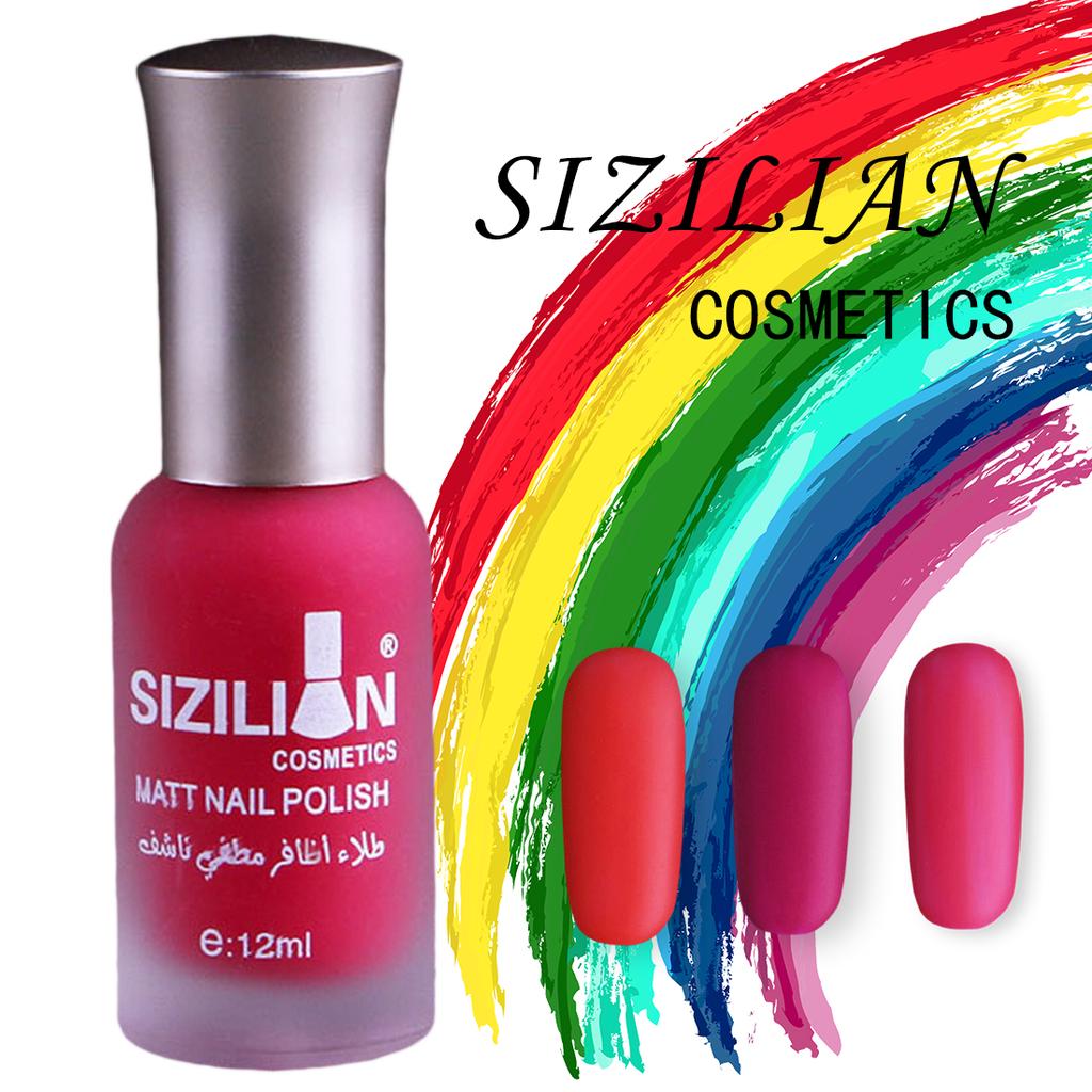 Buy 12ml Matte Dull Nail Polish Fast Dry Long-lasting Nail Art Varnish ...