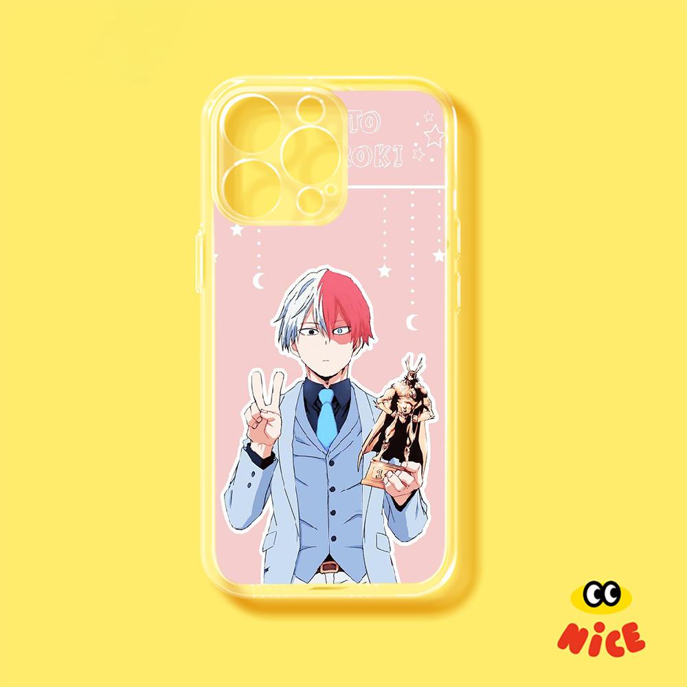 Buy Todoroki Shoto Blood Anime Transparent Phone Case Soft Cover For ...