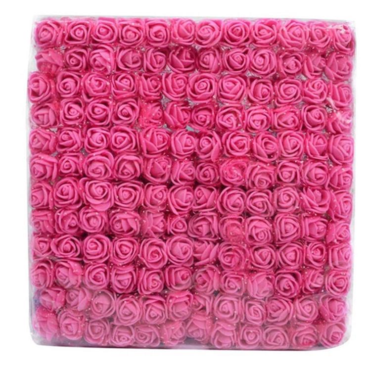 Buy 144pcs 2.5cm Mini Foam Roses Artificial Flowers Home Wedding Car ...