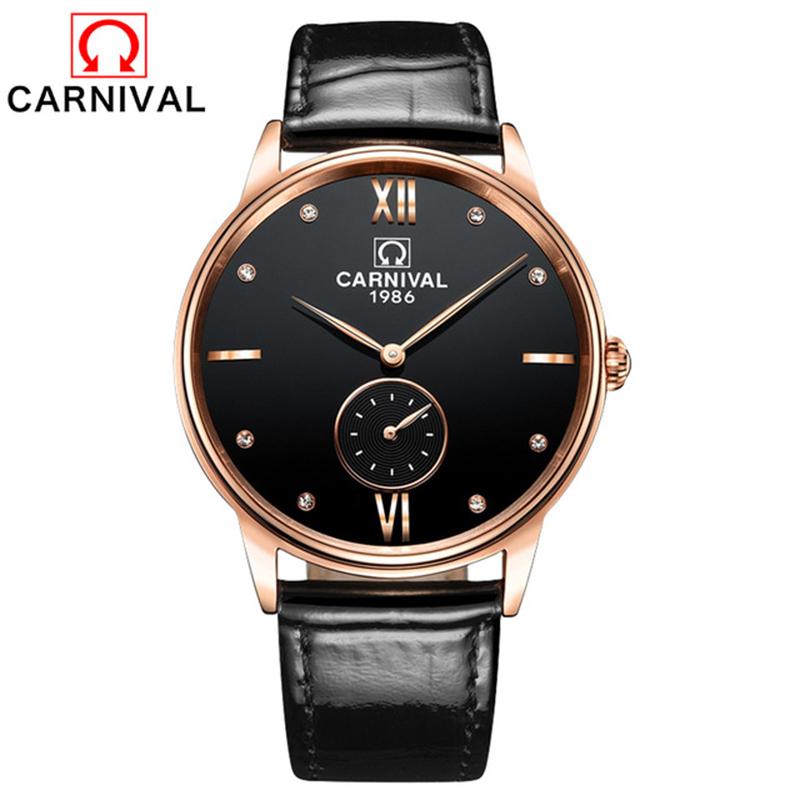 Buy Small Second Dial Watch Men Watches Luxury Quartz Watch Leather ...