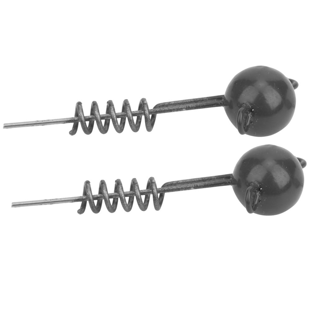 Buy 4PCS Screw Fixed Fishing Bait Round Head Jig Sinker Counterweight ...