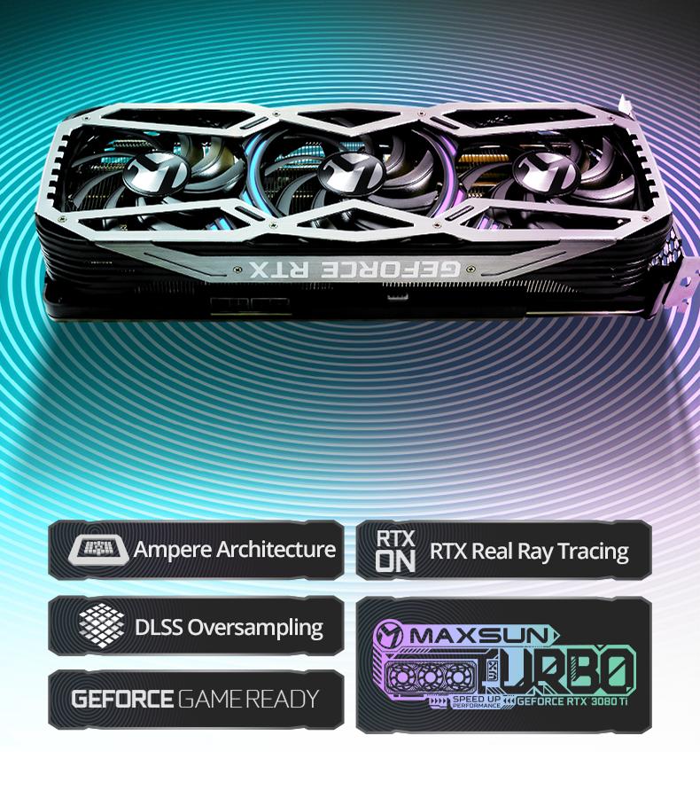Buy MAXSUN Graphics Cards RTX 3080Ti Turbo X3 12GB GDDR6X 8pin*2 384Bit ...