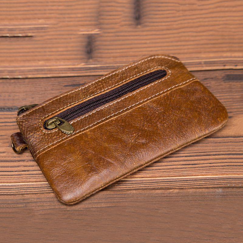 Buy Fashion Women Men Leather Coin Purse Card Wallet Clutch Zipper ...