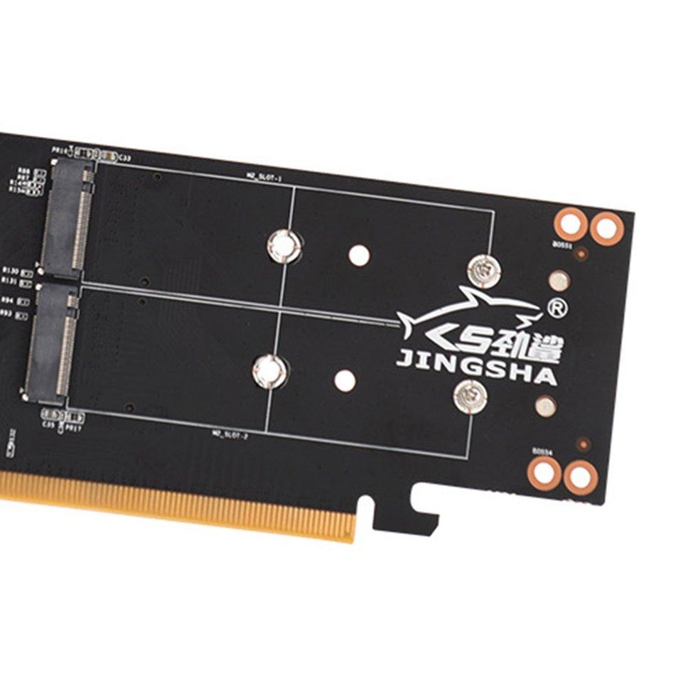 Buy [This Week's Deals ]Expansion Card PCI-E16X To M.2NVME 4-disk ...