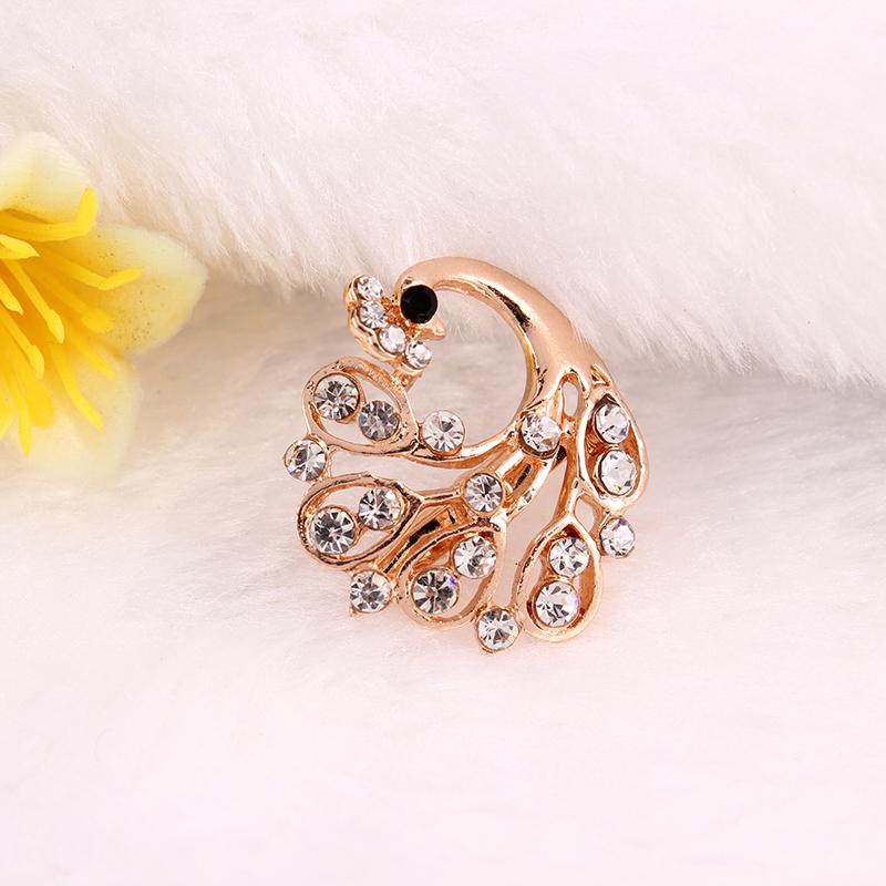 Buy Retro Peacock Sweater Pin Brooch Female Brochette Scarf Buckle ...