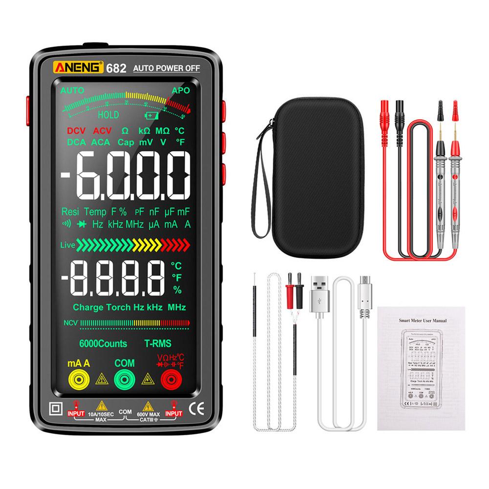 Cheap ANENG 682 Smart Multimeter Big Color Screen Ammeter Rechargeable ...