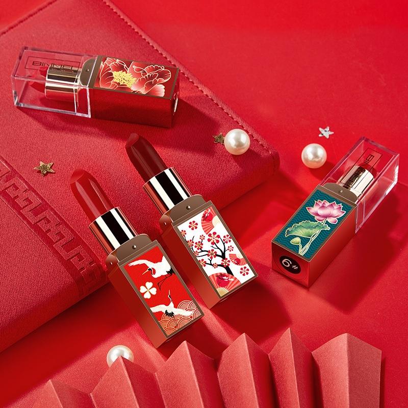 Buy Chinese Traditional Design Style Lipstick Long-Lasting Moisturizing ...
