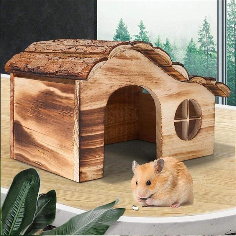 Buy Log Hamster Log House Villa Fashion Exquisite Pet Nest Small Pet ...