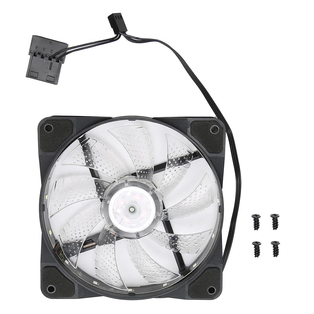 Cheap Cooling Fan Glowing Cool Large Air Volume LED 12cm Shockproof ...