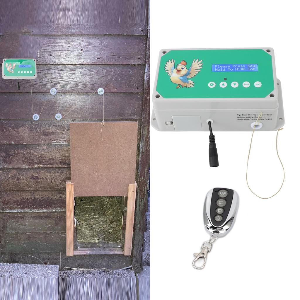Buy Chicken Coop Door Controller IP44 Waterproof Timer Remote Control ...