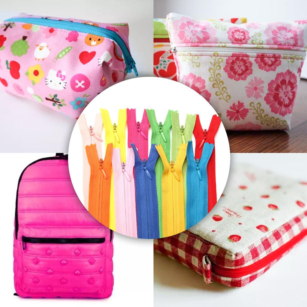 Buy 70Pcs 20 Colors 40cm Assorted Mix Colors Closed End Hidden Clothes ...