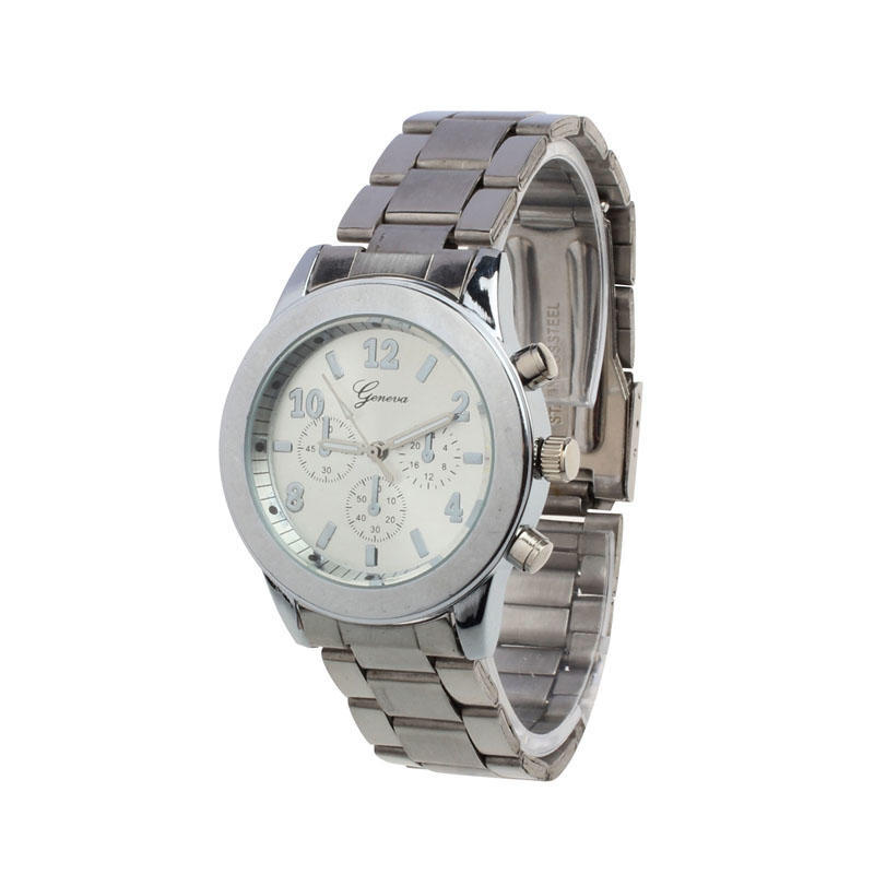 Buy Fashion New Geneva Ladies Women Girl Unisex Stainless Steel Quartz ...