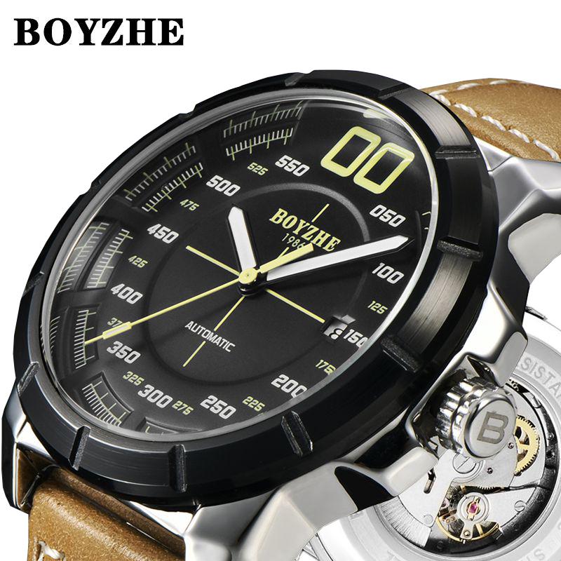 Buy BOYZHE Men Mechanical Watch Automatic Tourbillon Luminous Sports ...