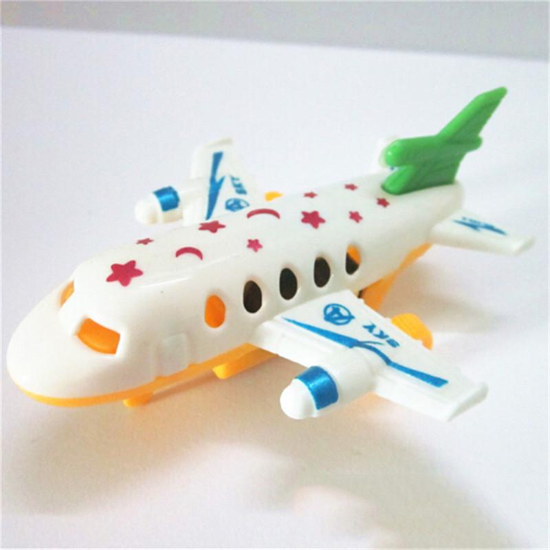 Plastic Air Bus Model Kids Children Pull Back Airliner Passenger Plane ...