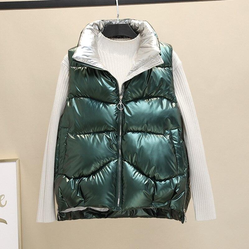 Buy Autumn and Winter Women's Solid Color Loose Vest Big Pocket Short ...