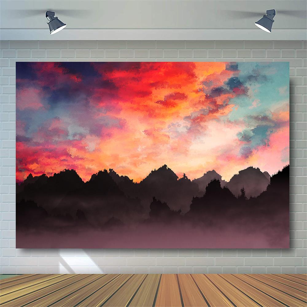 3D Oil Painting Printing Wall Customize Fabric Banner Photography ...