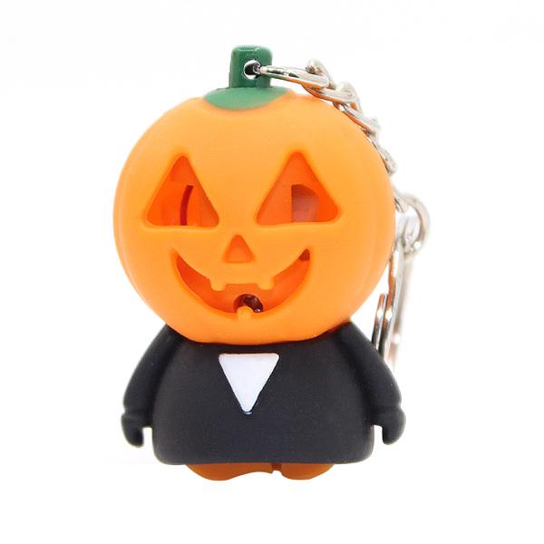 Buy 1pc Pumpkin Keychain Pumpkin Luminous Light Up Keyring Key Chain ...