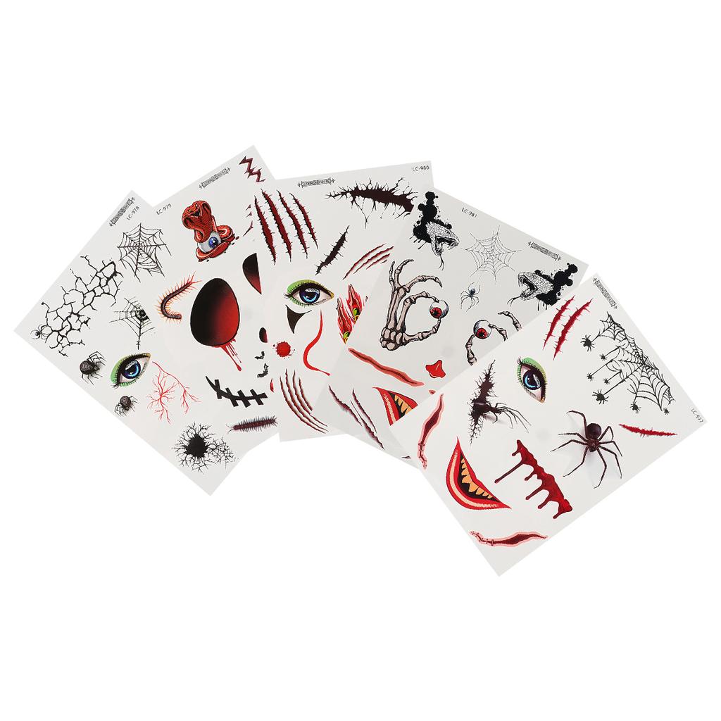 Buy 10 Sheets Scary Attractive Eye-atching Scar Sticker Wound Sticker ...