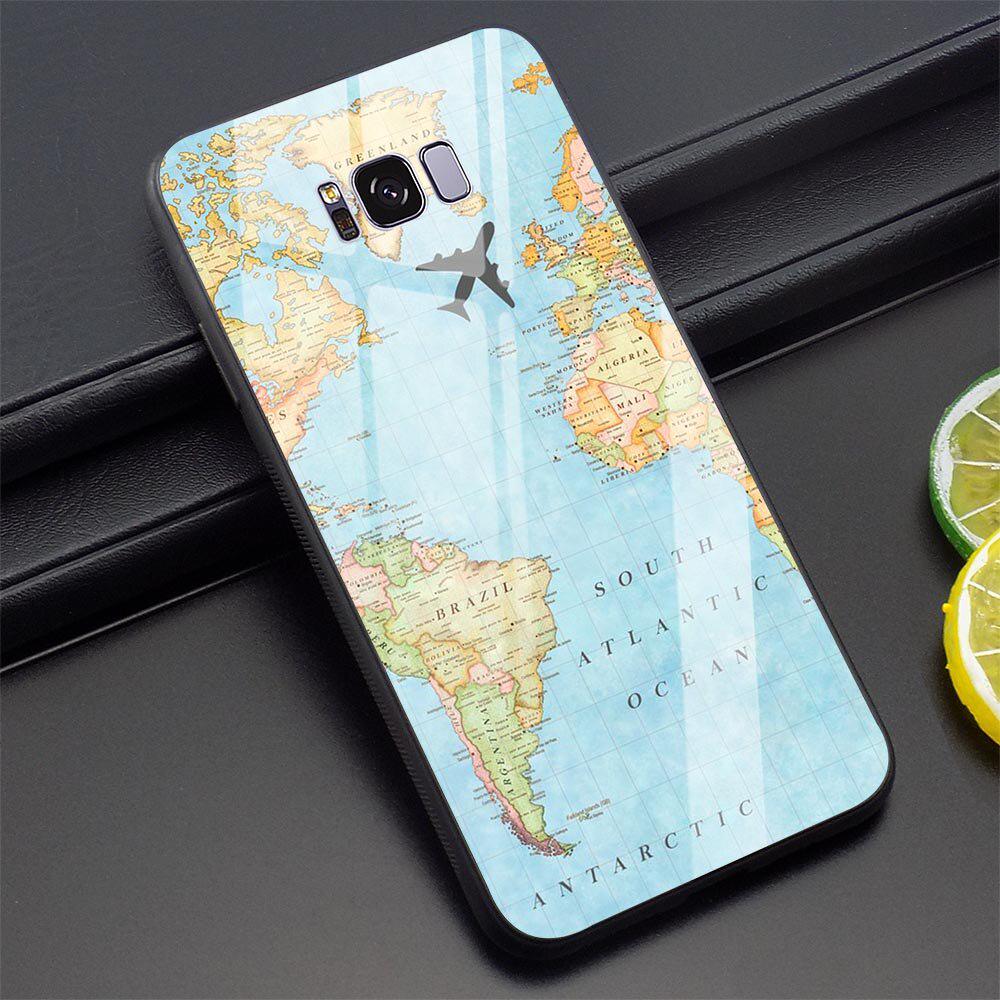 World Map Phone Cover For Samsung Note 9 9 10 S8 S9 A30 A40 A50 A70 ...