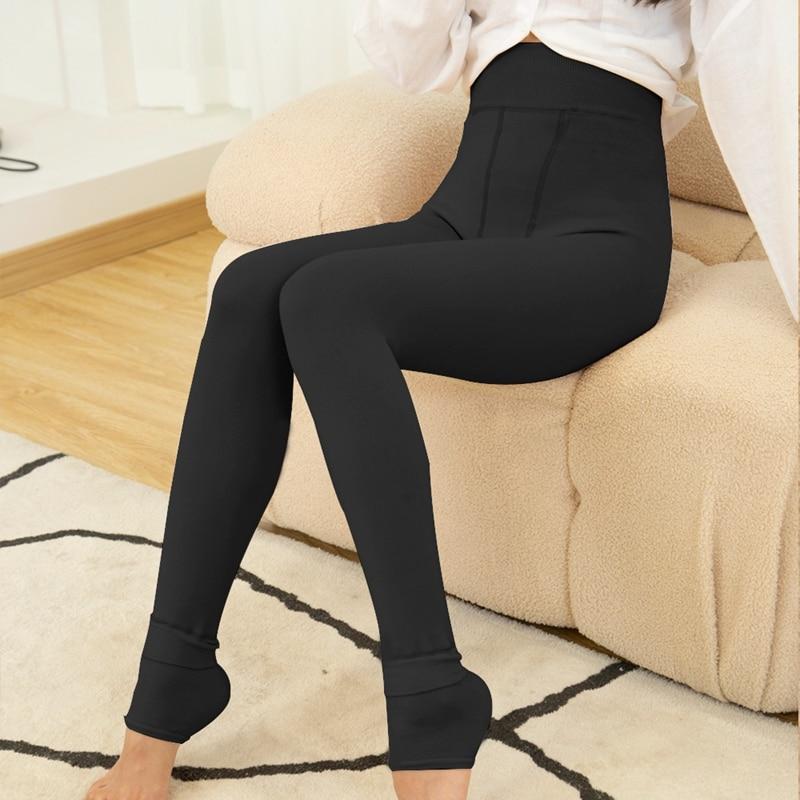 Buy Winter Warm Pantyhose Women Elastic Slim Fleece Pantyhose Velvet ...