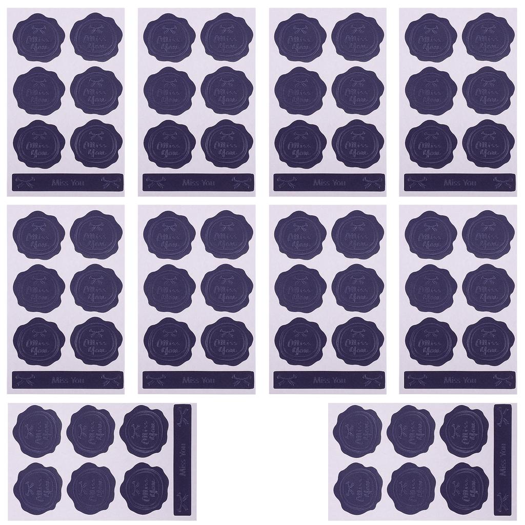 10 Sheets Stylish Bump Stickers Pretty Laptop Stickers Practical Plug ...