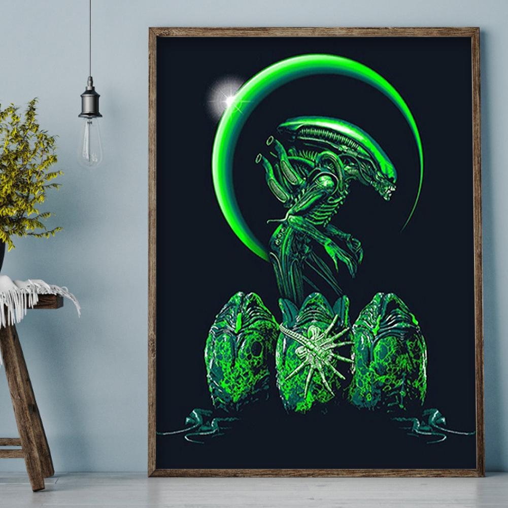 Cheap 5D DIY Aliens Square Diamond Diamond Painting Kit Rhinestone Art ...