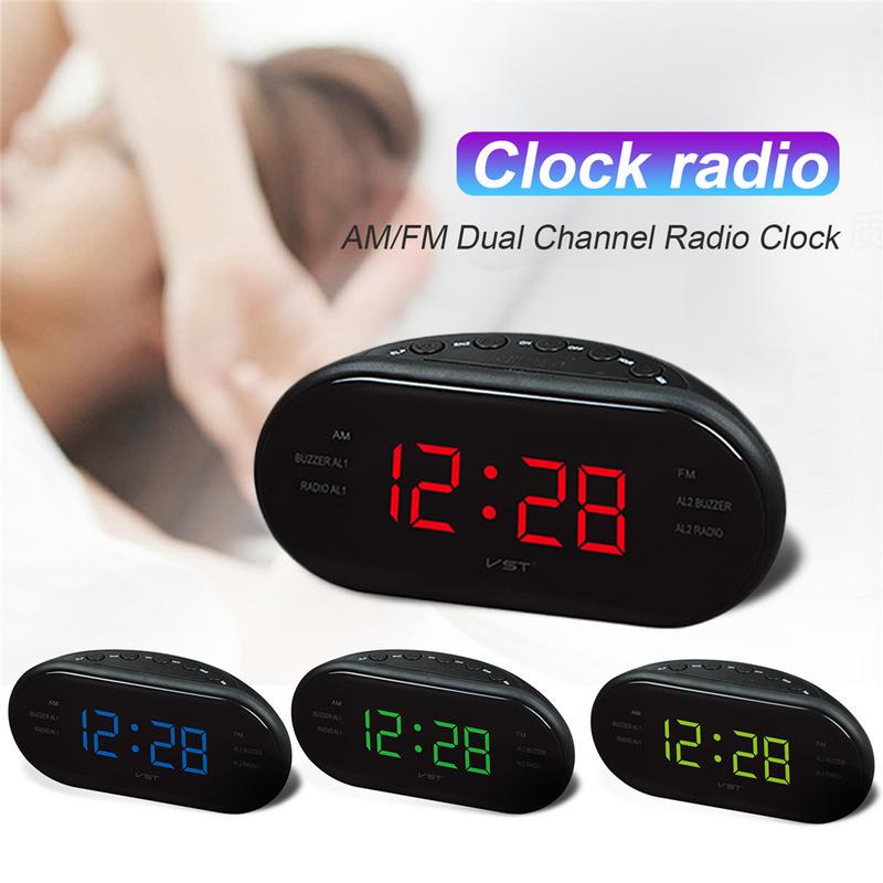 Buy LED Radio Alarm Clock AM/FM Dual Channel Digital at affordable ...