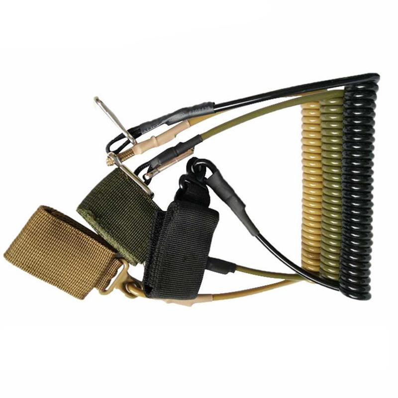 Buy Coil sling rope lanyard Molle elastic tool belt backpack military ...