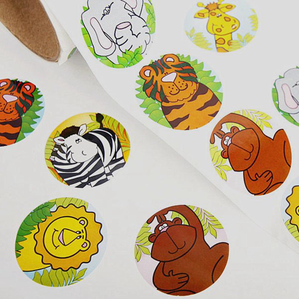 Buy 100pcs Decor Creative Funny Beautiful Animal Sticker Roll Sticker ...