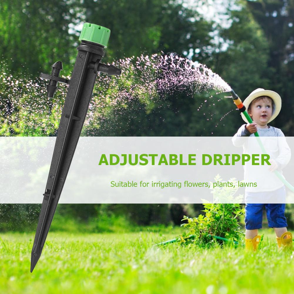 Buy 50pcs Adjustable Sprinkler Spray Dripper 360 Degrees Stake Watering ...