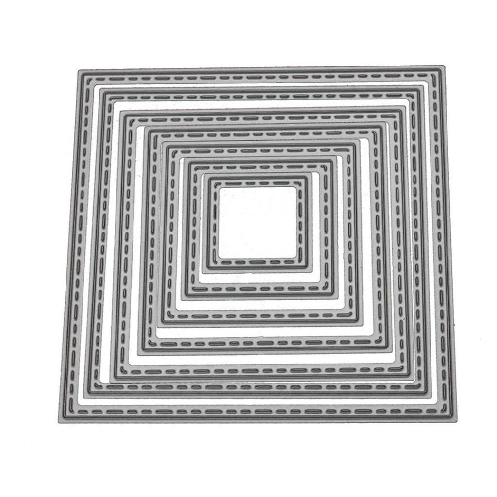 1 Set Square Cutting Dies Stencils DIY Embossing Scrapbooking Album ...