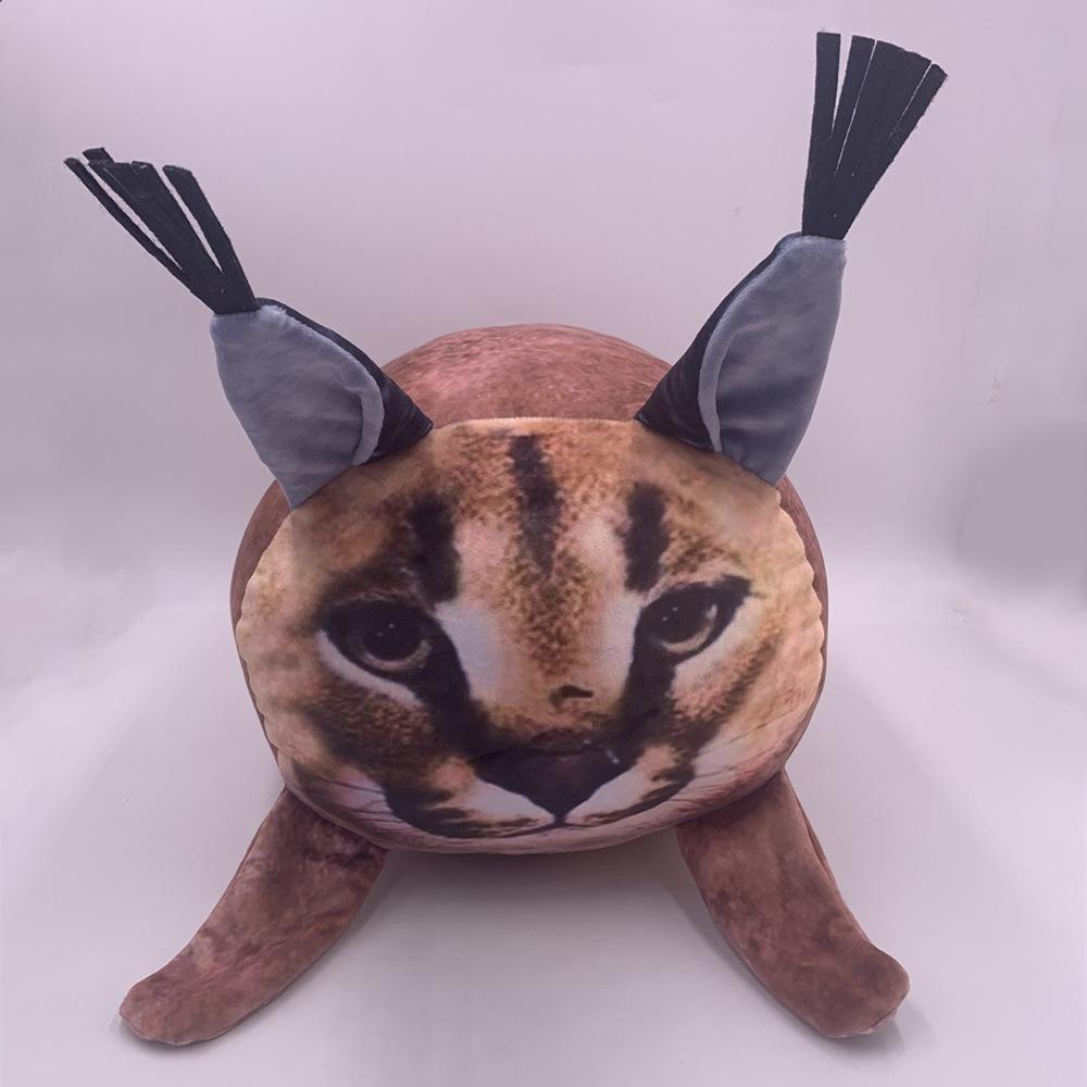 Buy New Big Floppa Plush Plush Simulation Printing Caracal Pillow Cat ...