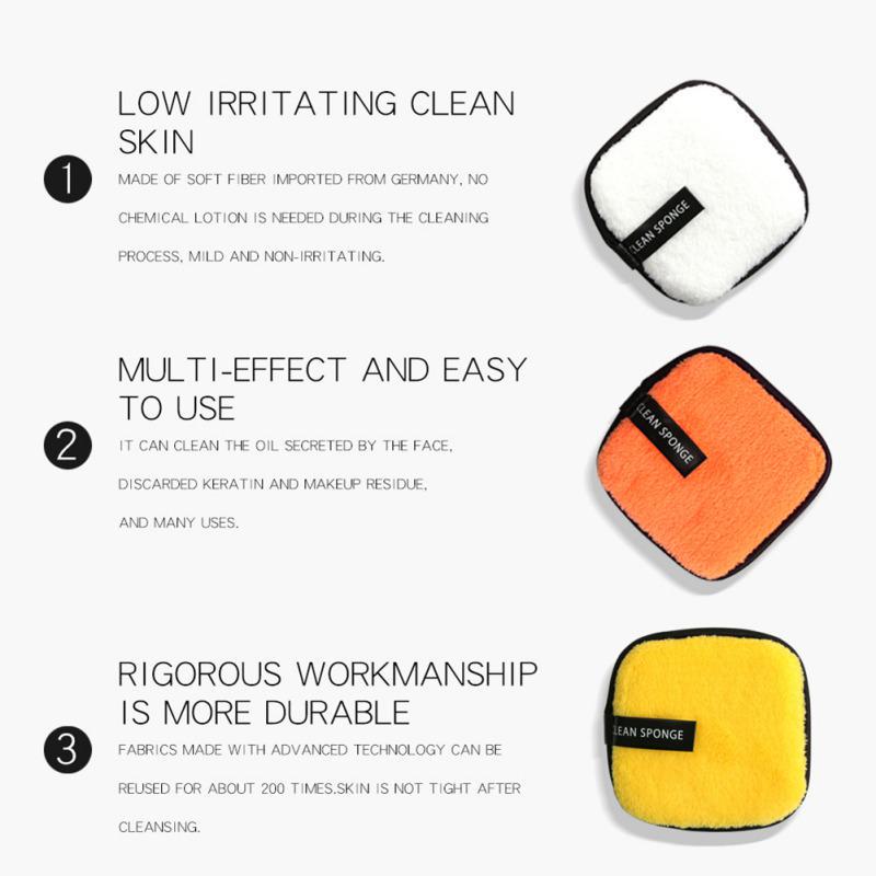 Buy 5pcs Square Lazy Powder Puff Soft Comfortable Dry And Wet Dual-use ...