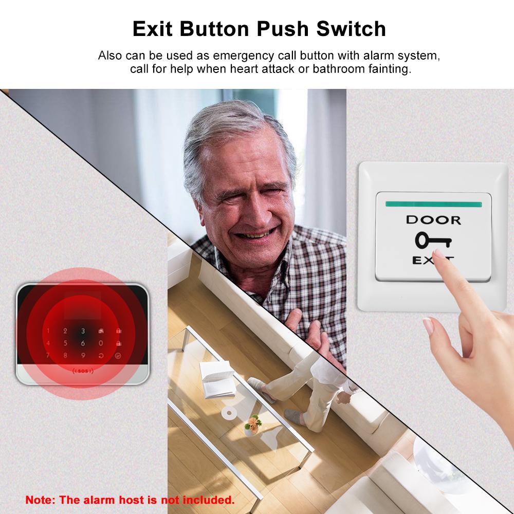 Buy Door Exit Button Release Push Switch for Electronic Door Lock NO ...