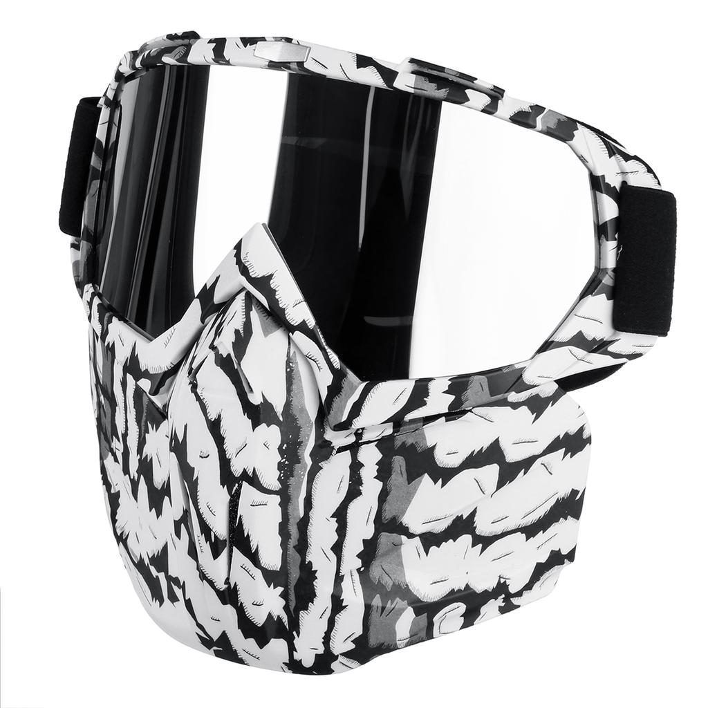 Buy Snow Sport Ski Snowboard Snowmobile MTB Face Mask Shield Goggles ...
