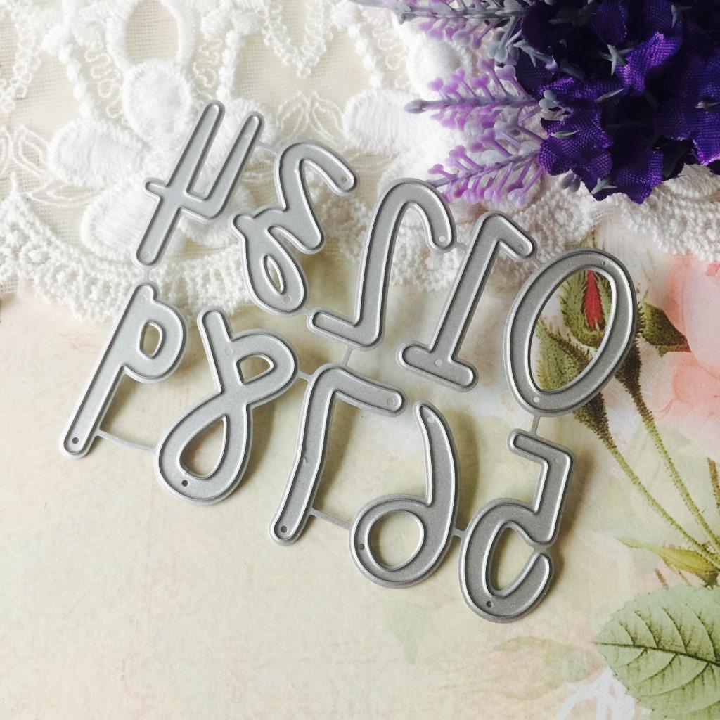 10pcs/set Circle Lace Numbers Metal Dies Scrapbooking Embossing Card ...